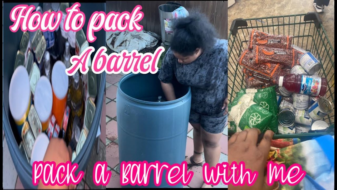 PACK A BARREL WITH ME| HOW TO PACK A BARREL FOR JAMAICA - YouTube