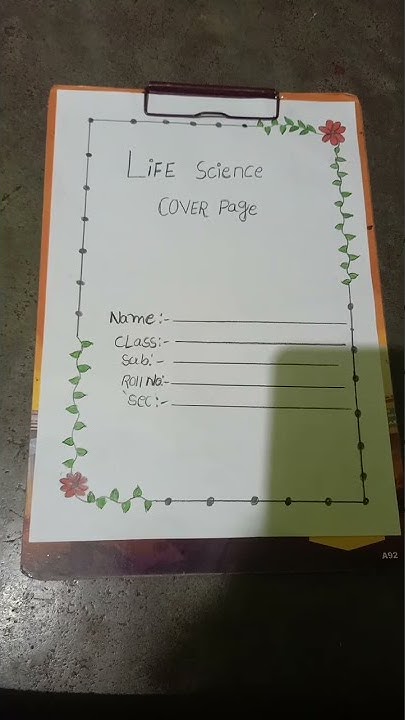 life science cover page - YouTube