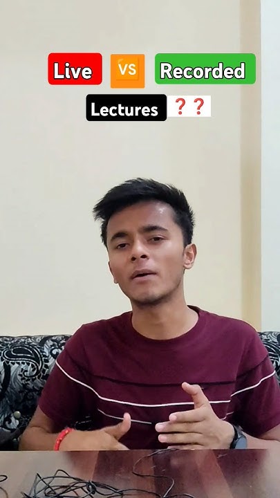 Live 🆚 Recorded LECTURES || कौनसा option Better है #neet #neet2025 #mbbs #live #viral - YouTube