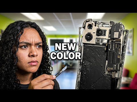 Color Changing and REBUILDING DESTROYED iPhone! 