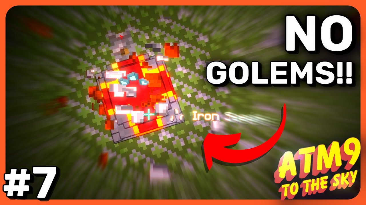 EASY Minecraft Iron Farm!!! EP-7 | All The Mods 9 - To The Sky [ATM9 ...