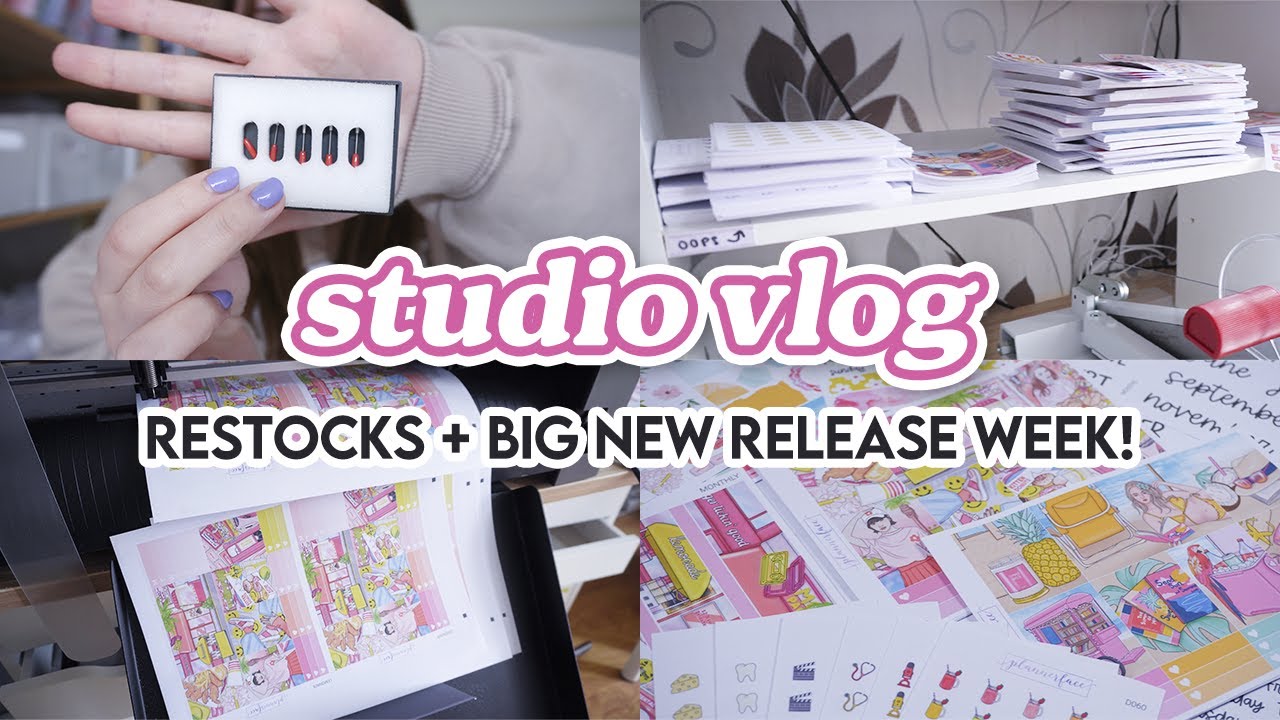 Designing, Graphtec Blades & World Stationery Day Prep! | STUDIO VLOG ...