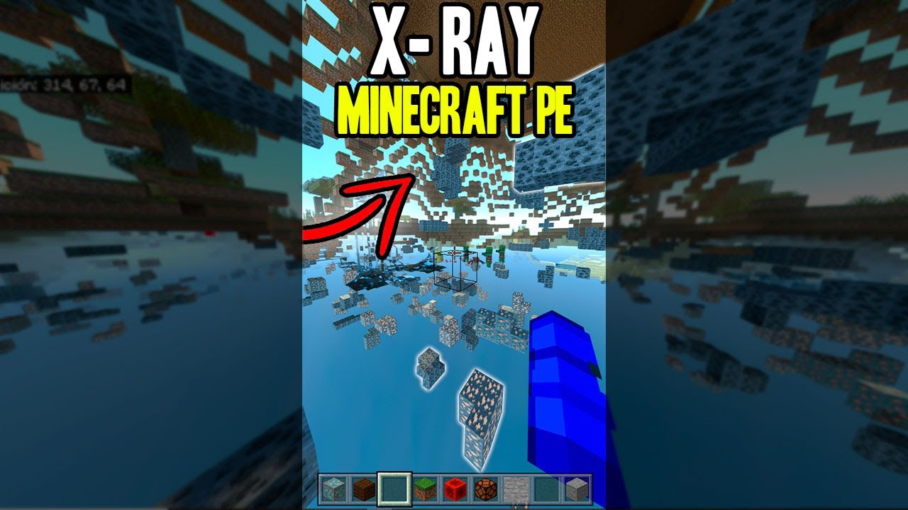 COMO TENER X-RAY en MINECRAFT PE 1.17.41 | RAYOS-X EN SUPERVIVENCIA ...