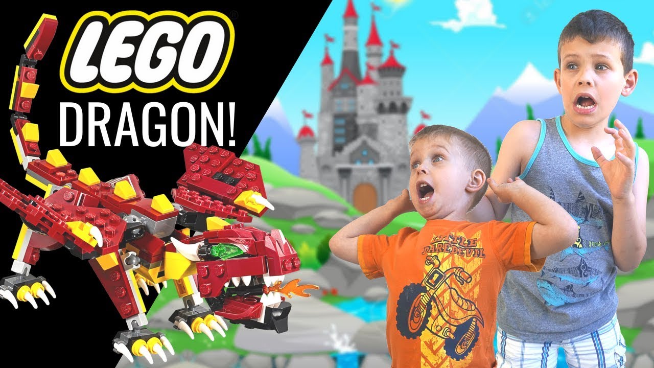 How To Build A Lego Dragon Easy - YouTube