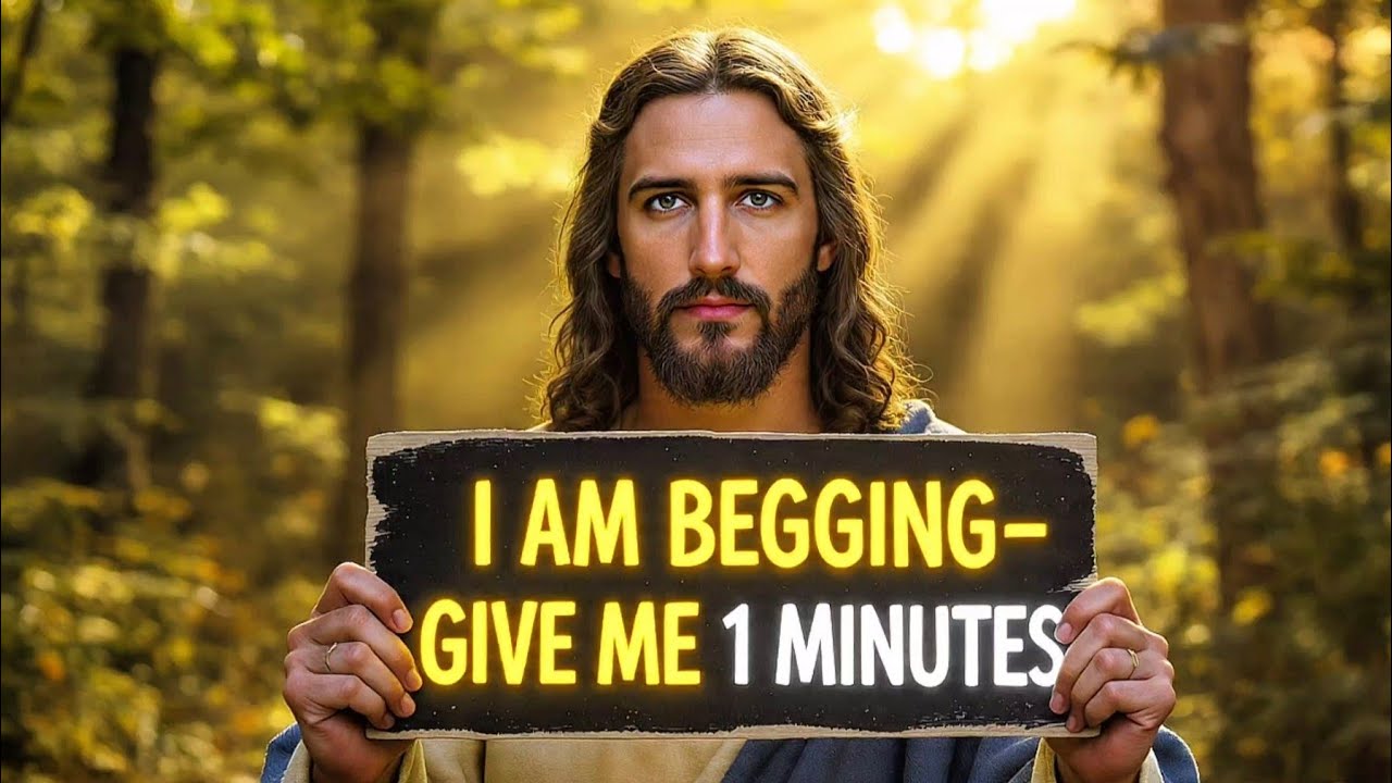 I Am Begging Give Me 1 Minute Your Life Could Change | God's Message ...