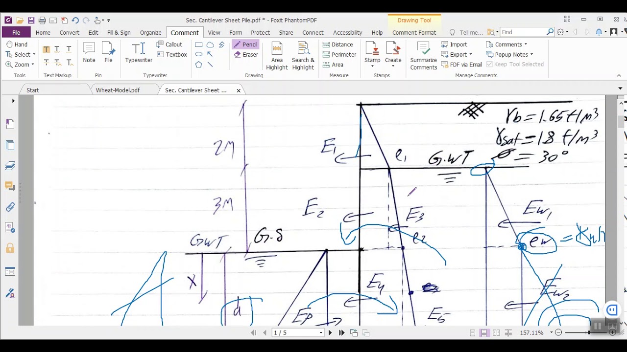 SEC. Cantilever Sheet Pile - YouTube