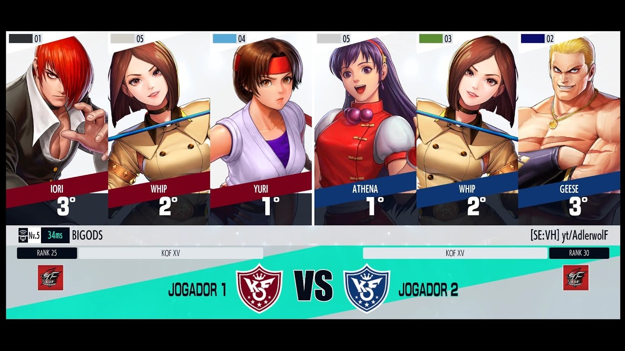 KOF XV 🔥 (Yuri/Whip/Iori) vs (Athena/Whip/Geese) 🔥 PC Versus 🔥 Mods ...