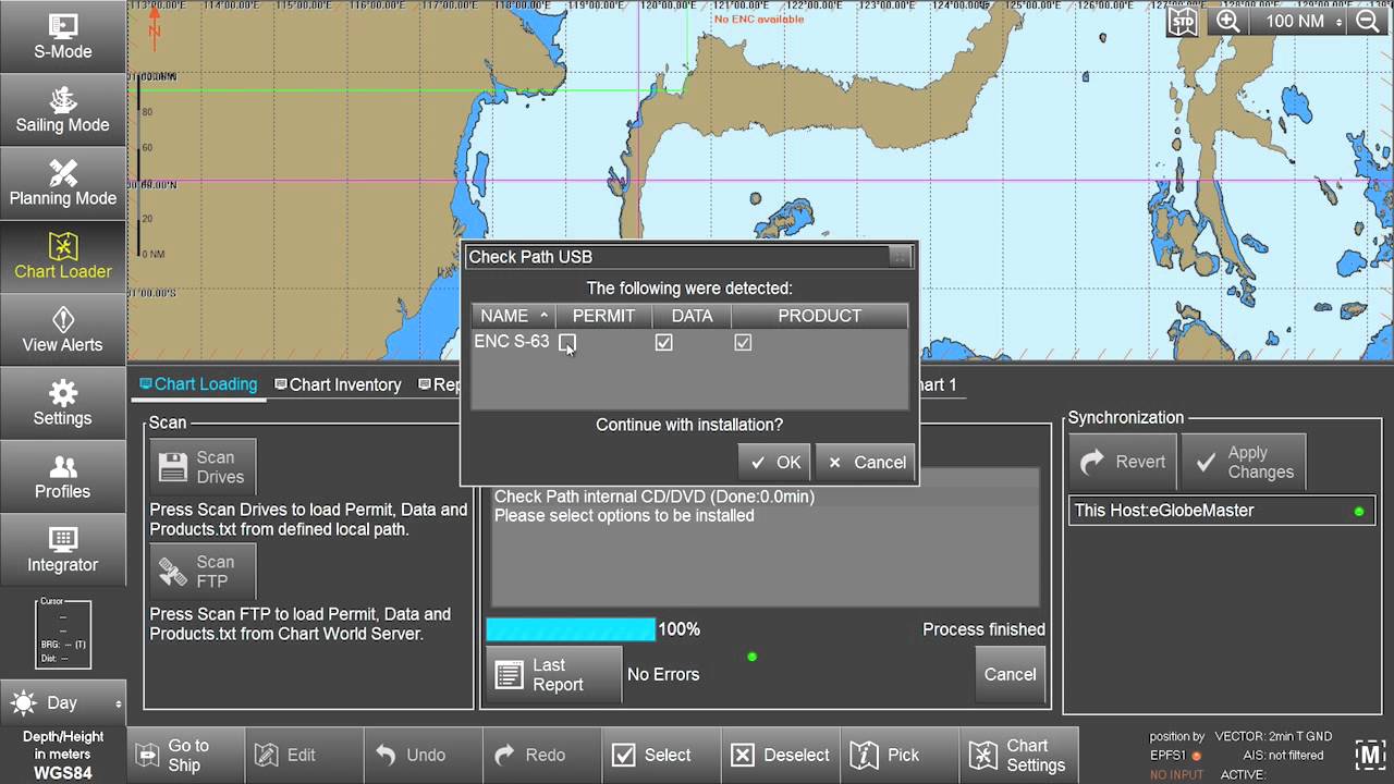 eGlobe G2 ECDIS - Installing AVCS DVD - YouTube