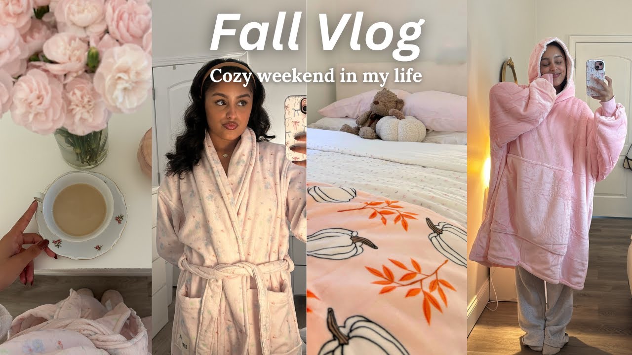 Fall Diaries ep. 1 ♡ cozy weekend in my life | Oodie Unboxing, studying ...