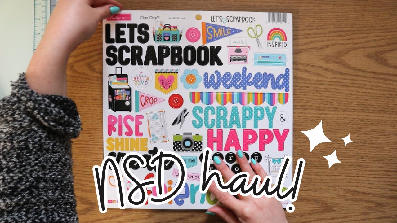 3 Craft Chicks NATIONAL SCRAPBOOK DAY Haul! | madebycarlyrose - YouTube