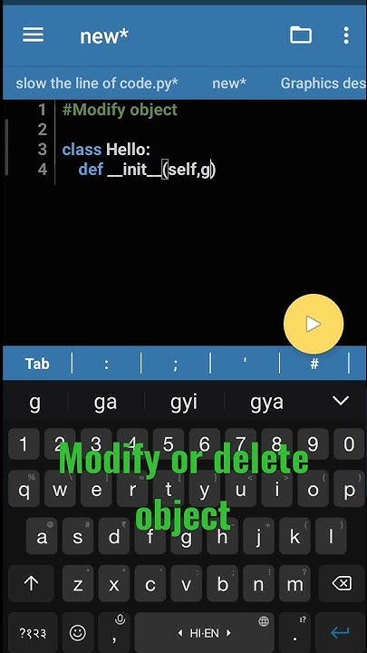 How to modify and delete the object of class in python | Object deletion and modification in ...