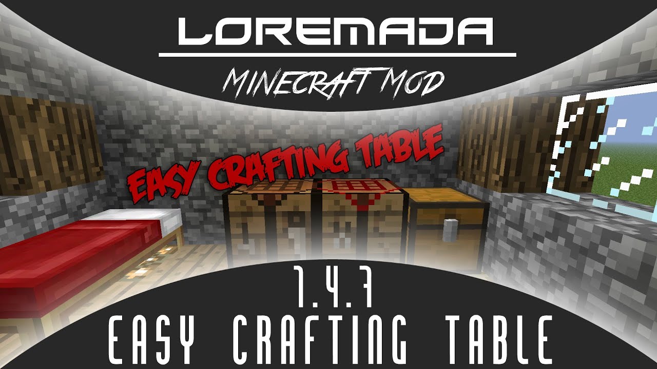 [MINECRAFT-MOD] Easy Crafting Table !! Review ITA 1.4.7 - YouTube