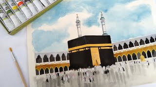 Khana Kaaba Drawing | How to Draw Kaaba | Pencil Color ... | Doovi