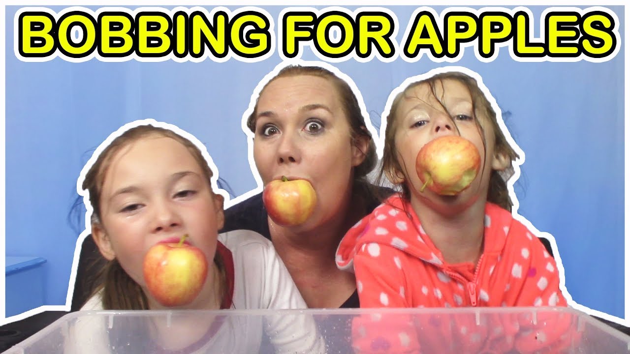 Bobbing For Apples Challenge The Funtastic Family - YouTube