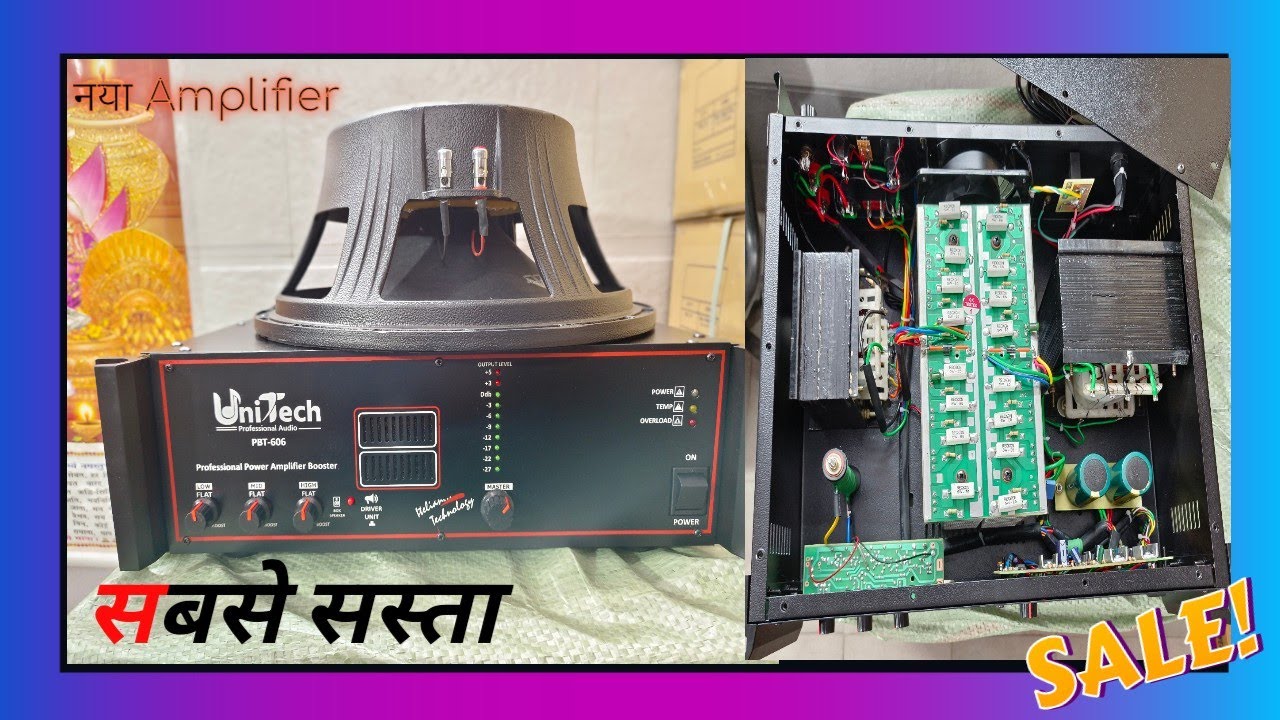 Cheapest Dj Amplifier | AMPLIFIER PBT 606 | Unitech 500 Watt amplifer ...