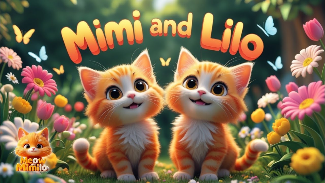 The Rainbow Garden of Mimi and Lilo #379 | meow mimilo - YouTube