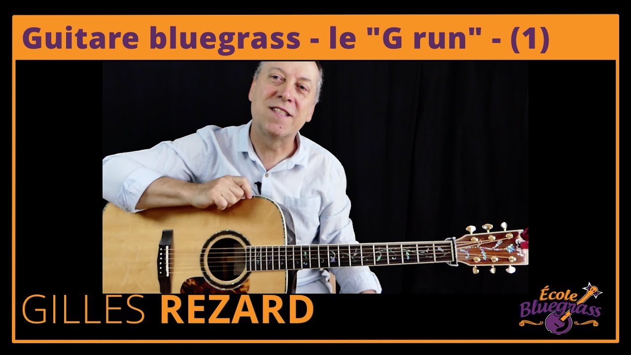 Guitare bluegrass : le "G run" - 1 (5/52) - YouTube