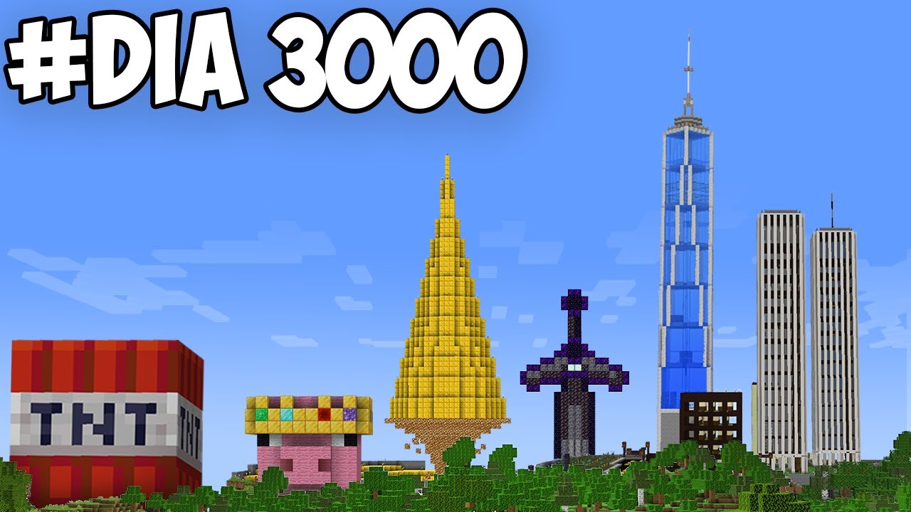 ¡Sobreviví 3000 Días en Minecraft Survival! - YouTube