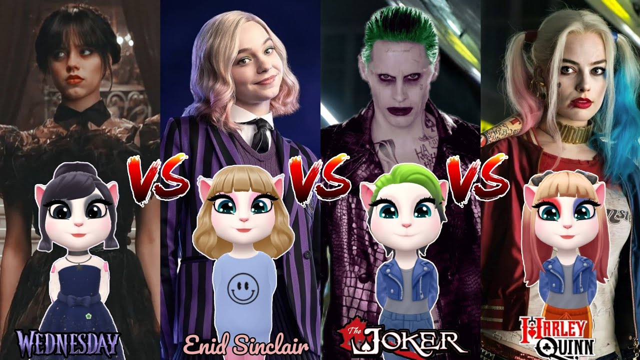 My Talking Angela 2 - Cosplay 🥰 Wednesday Addams Vs Enid Sinclair Vs ...