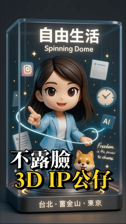 不露臉3D IP公仔 - YouTube