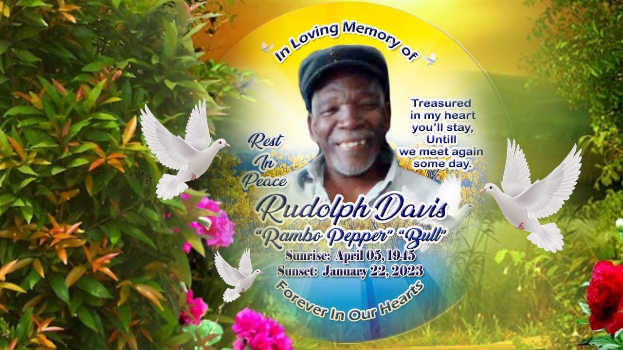 Rudolph Davis Funeral Service - YouTube