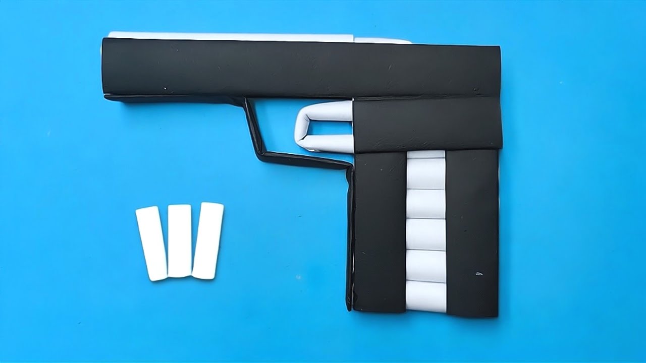 Paper Pistol | How to Make Paper Pistol | Paper Pistol Gun - YouTube