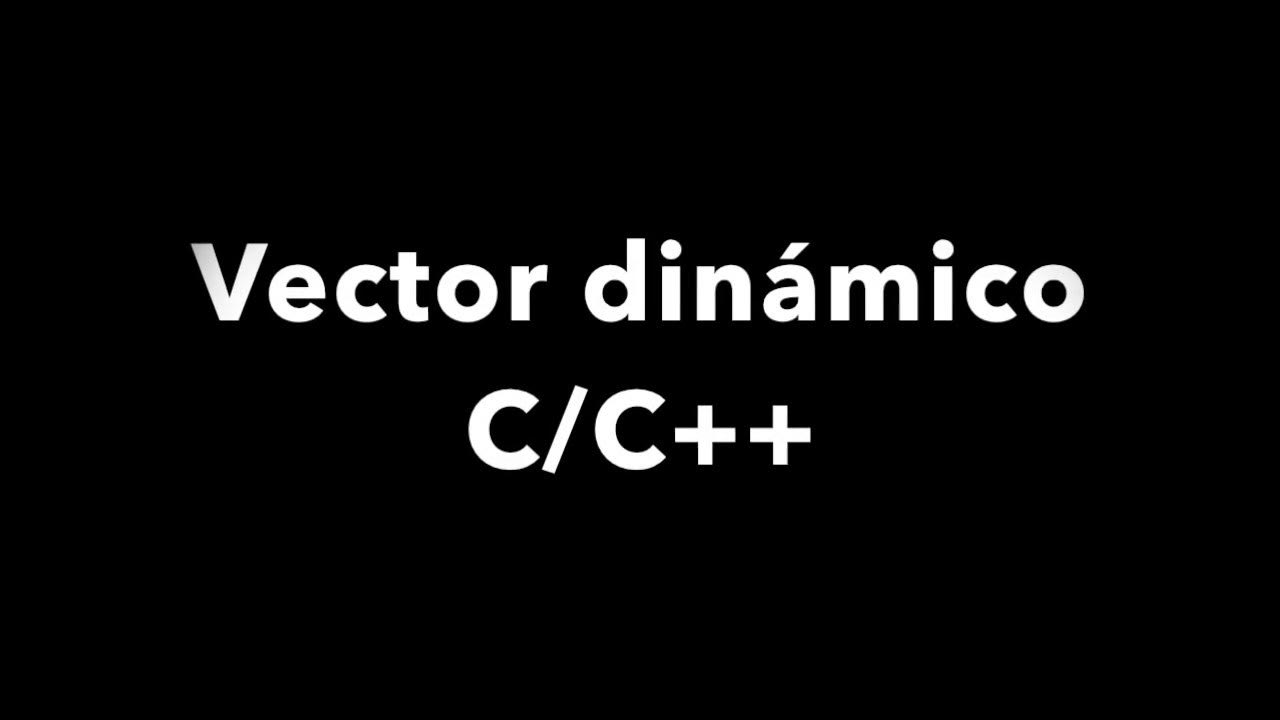 Programación en C - Vector dinámico de n elementos (malloc) - YouTube