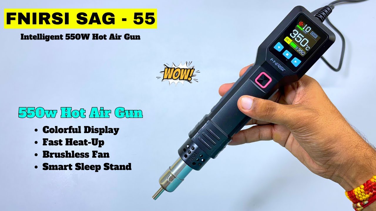 FNIRSI SAG-55 - The Most Affordable Hot Air Station You Need! - YouTube