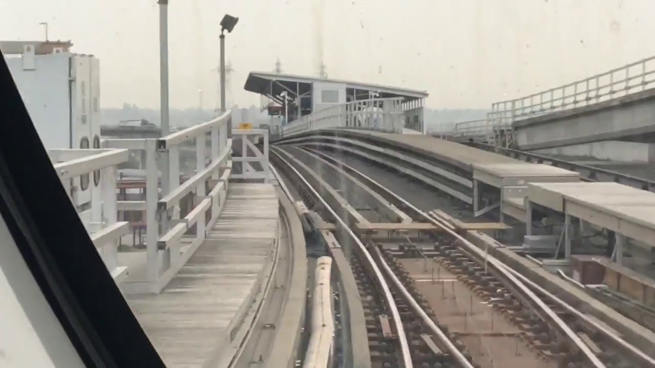 Vancouver Sky Train Canada Line RIDE from Waterfront to YVR - YouTube