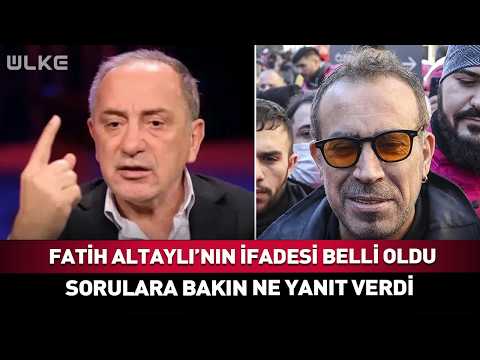 Fatih Altaylı'nın İfadesi Belli Oldu Sorulara Bakın Ne Yanıt Verdi