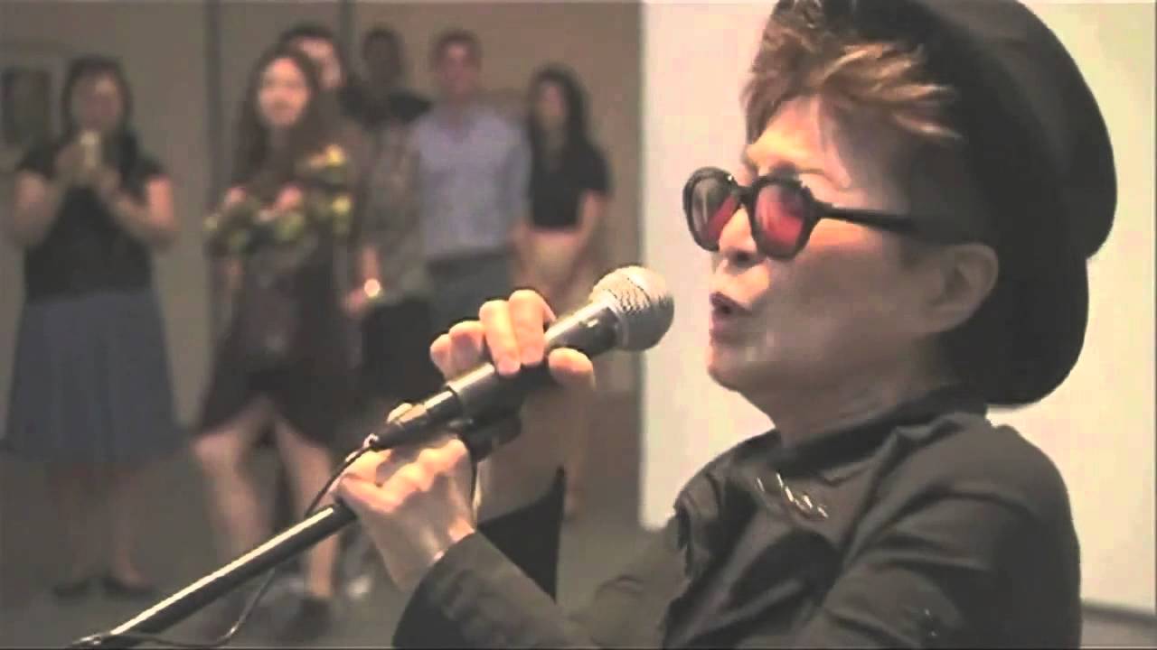 Yoko Ono Singing Like a Cat Over Gangnam Style PSY - YouTube