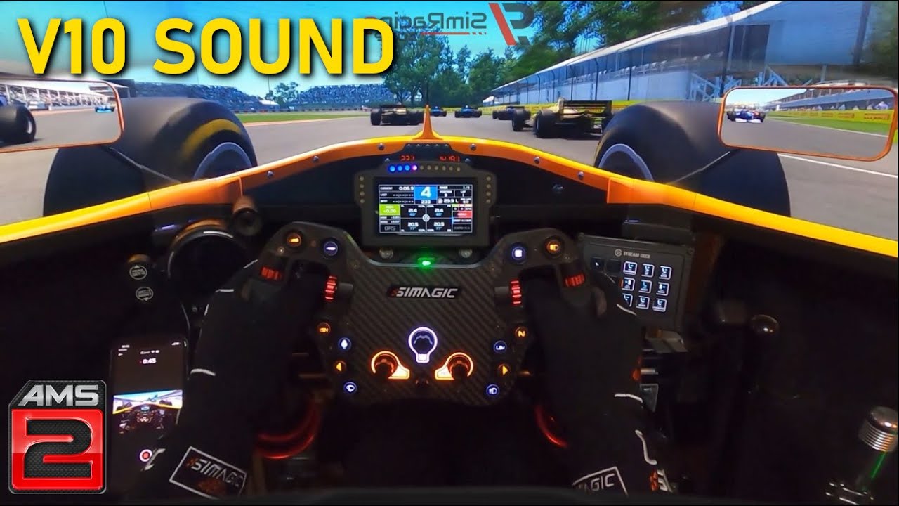 V10 is AMAZING! AMS 2 - Simagic Alpha mini | Triple screen - YouTube