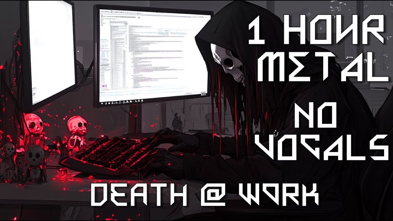 1 Hour of Heavy Metal to Crush Your Day | Death @ Work | Work, Focus ...