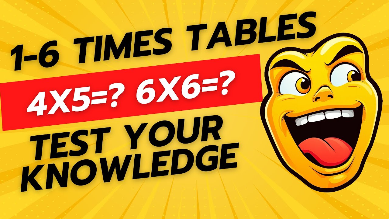 1 to 6 times tables quiz! Only 1-6 tables included, test your knowledge ...