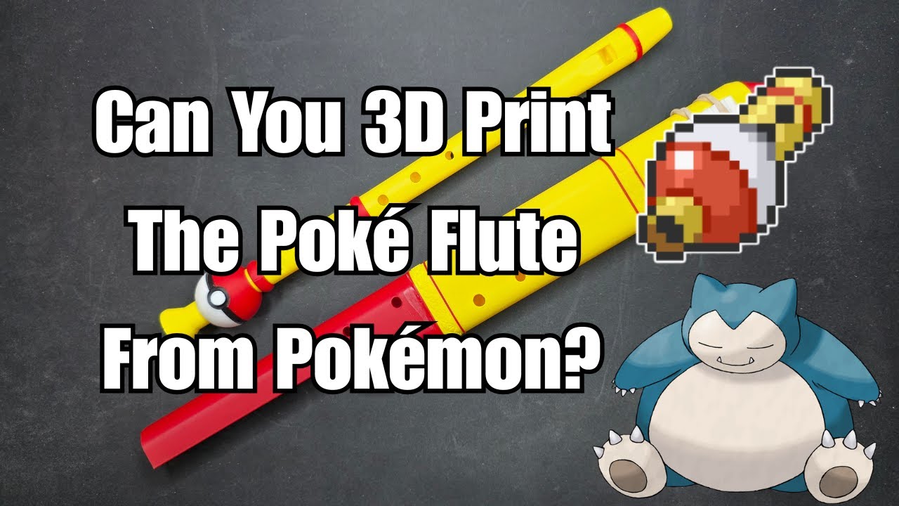 Can You 3D Print A FULLY PLAYABLE Poké Flute From Pokémon? - YouTube