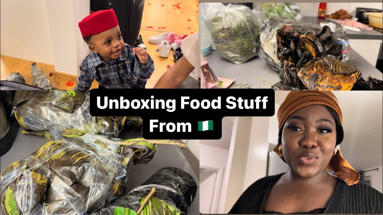 UNBOXING FOOD STUFF MY HUSBAND BROUGHT FROM NIGERIA 🇳🇬 - YouTube