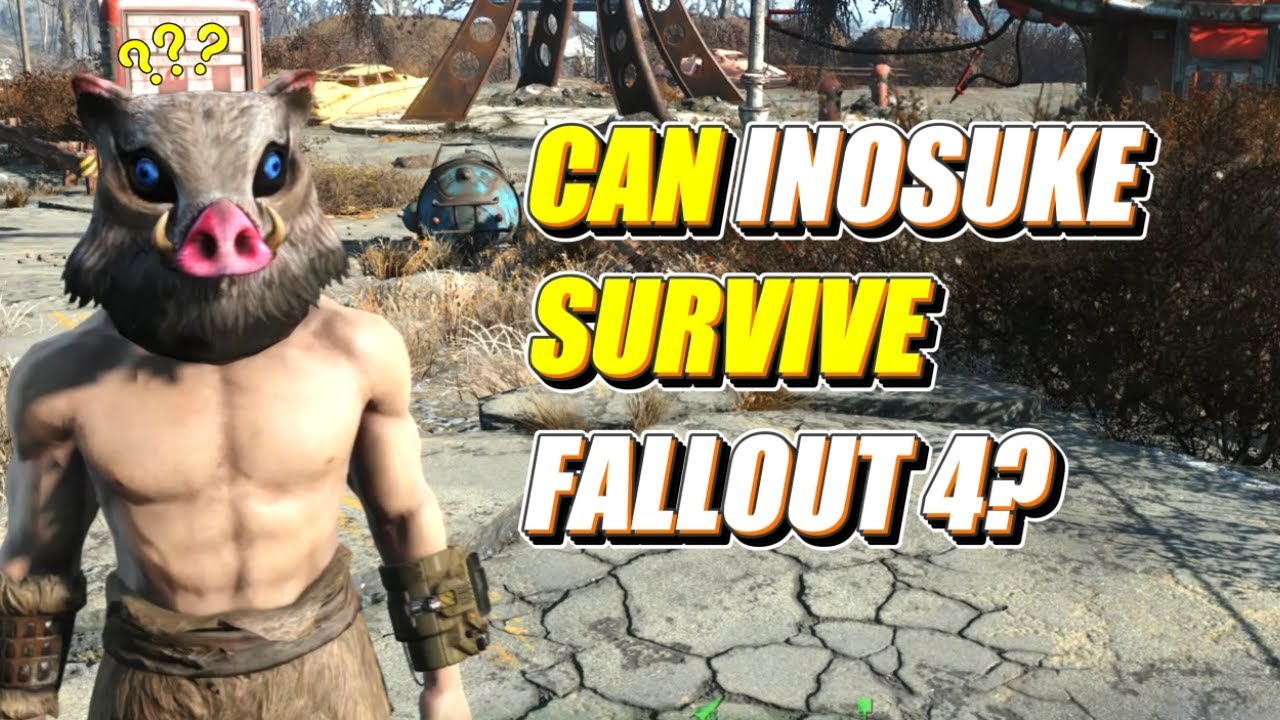 Can INOSUKE Survive FALLOUT 4? Demon Slayer and Fallout 4 Crossover ...
