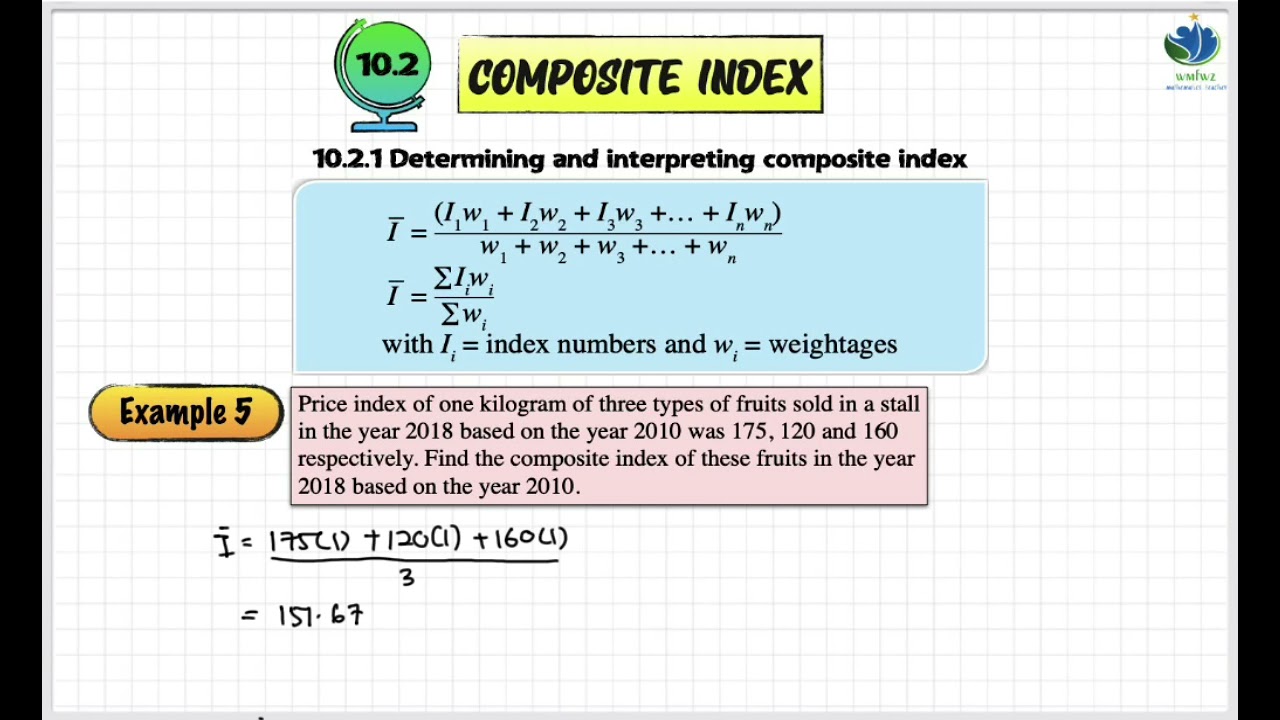 AddMath F4 Chapter 10 Index Numbers Example 5 And 6 Determine And addmath-f4-chapter-10-index-numbers-example-5-and-6-determine-and