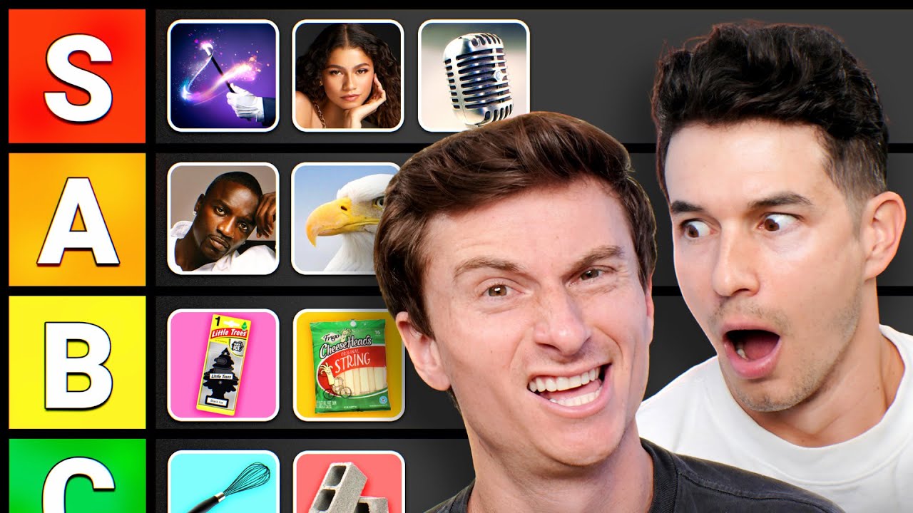 Blind Ranking the Most Random Things - YouTube