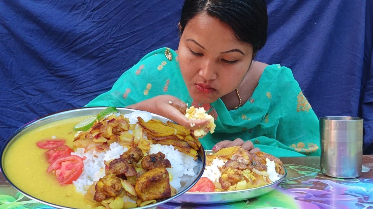 DAL VAT / CHICKEN FRY / ALU FRY / ONION FRY / TESTY TESTY FOOD - YouTube