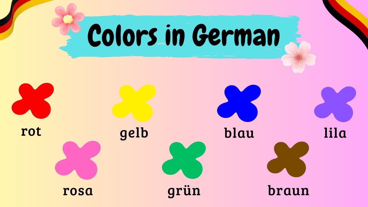 Learn German Vocabulary | Colors in German | Farben auf Deutsch - YouTube