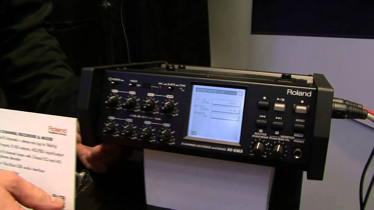 NAMM 2013 - Roland R-88 Recorder Mixer - YouTube