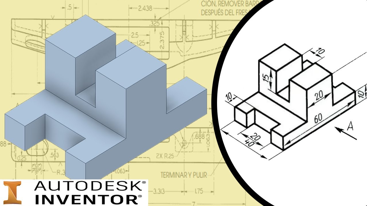 Cómo Diseñar una Pieza en Autodesk INVENTOR (Básico) - YouTube