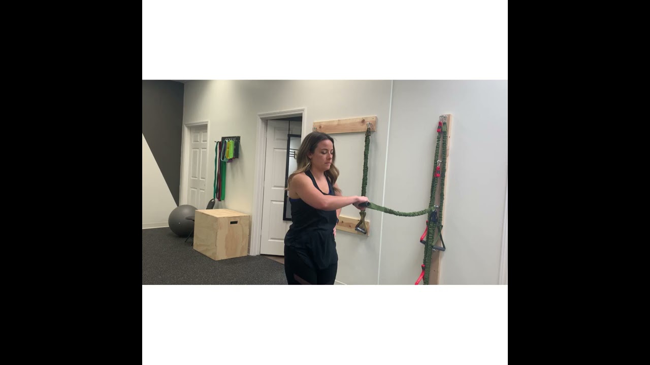 Banded ER Overhead Press - YouTube