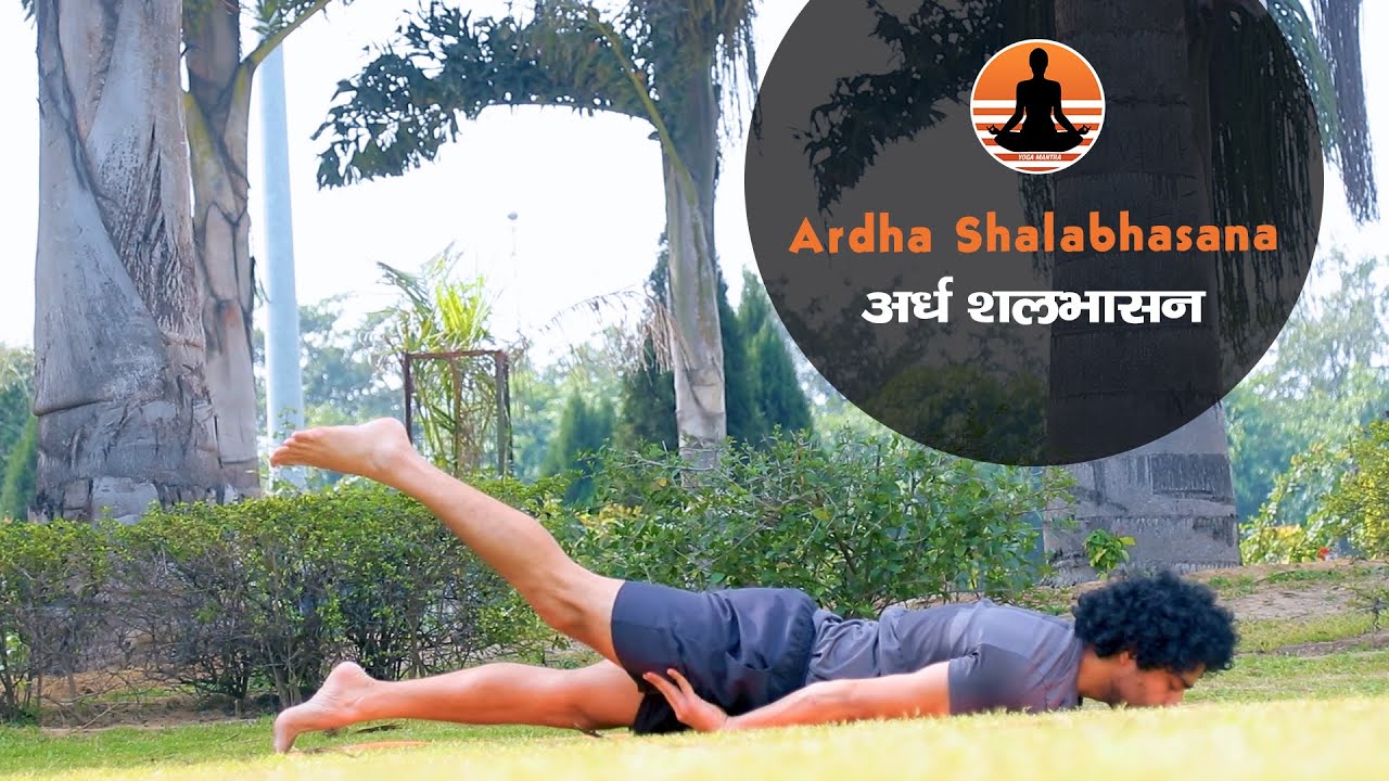 Ardha Shalabhasana || Half Locust-Pose || अर्ध शलभासन || Tarun Yog Guru ...