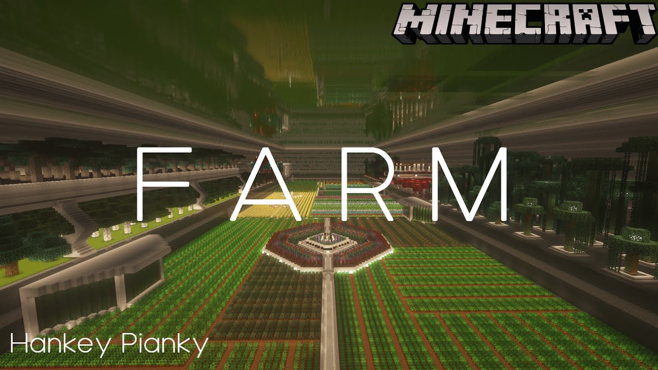 I made this GIANT Underground Farm in Minecraft - YouTube