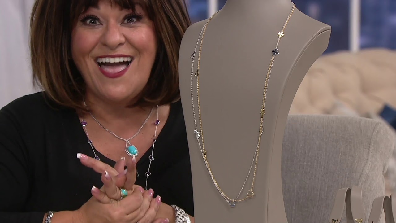 JZ by Jennifer Zeuner Sterling or 18K Plated Icon Necklace on QVC - YouTube