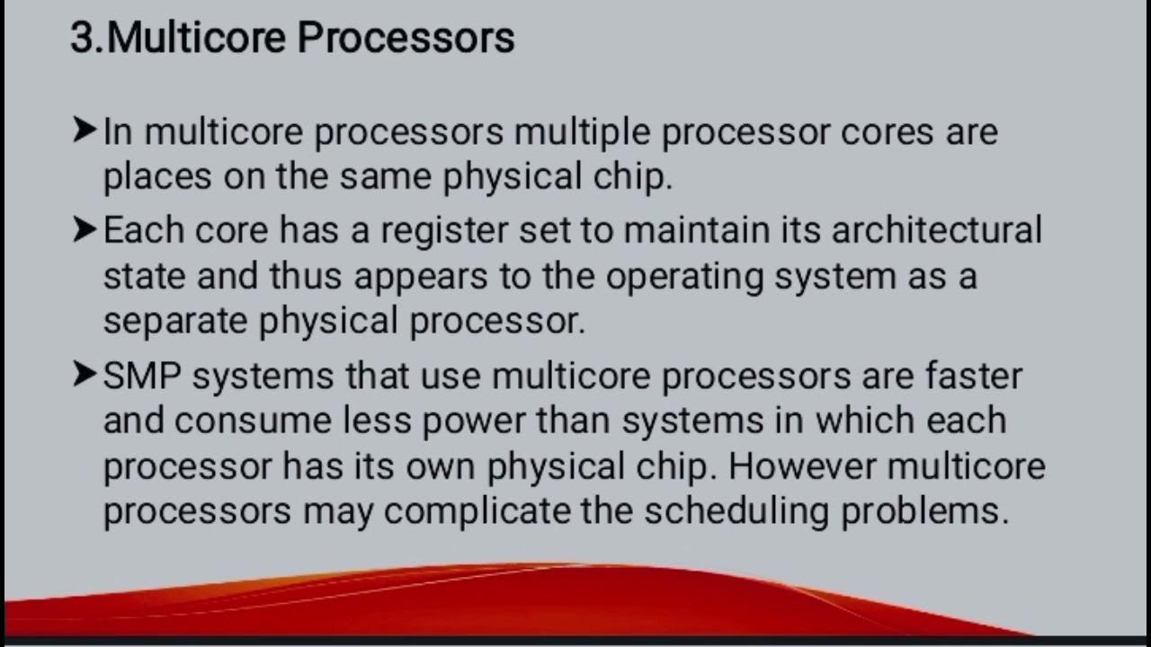 MULTIPLE PROCESSOR SCHEDULING - YouTube