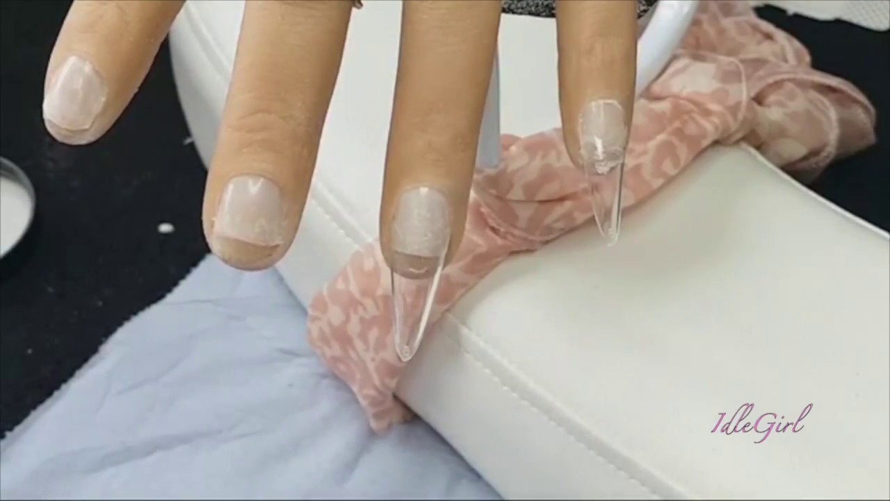 PREPPING SILICONE HAND FOR NAIL BITTER NAILS PRACTICE | ACRYLIC NAILS ...