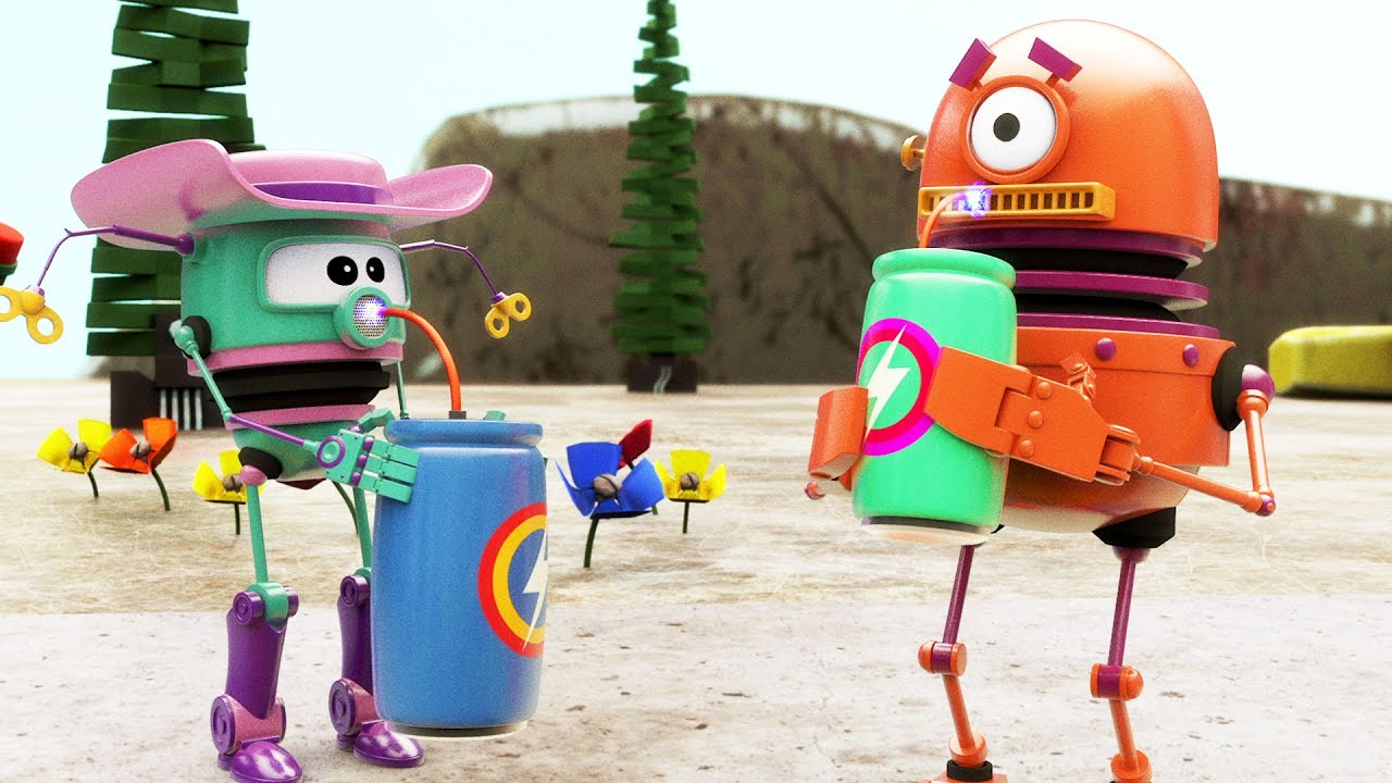 GlowPops With Robots | Robotik S1E22 | Robot Cartoons For Children ...